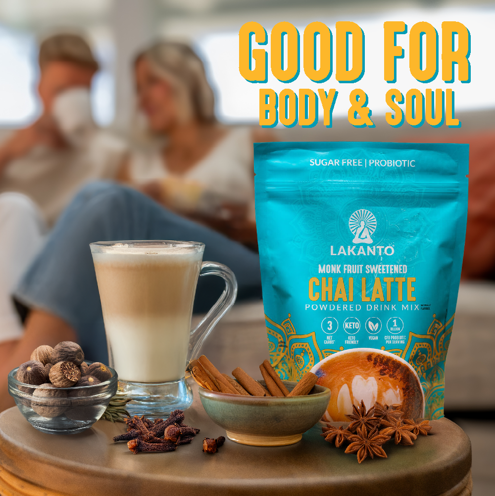Sugar Free Chai Latte Drink Mix Sweetened with Monkfruit | Lakanto ...