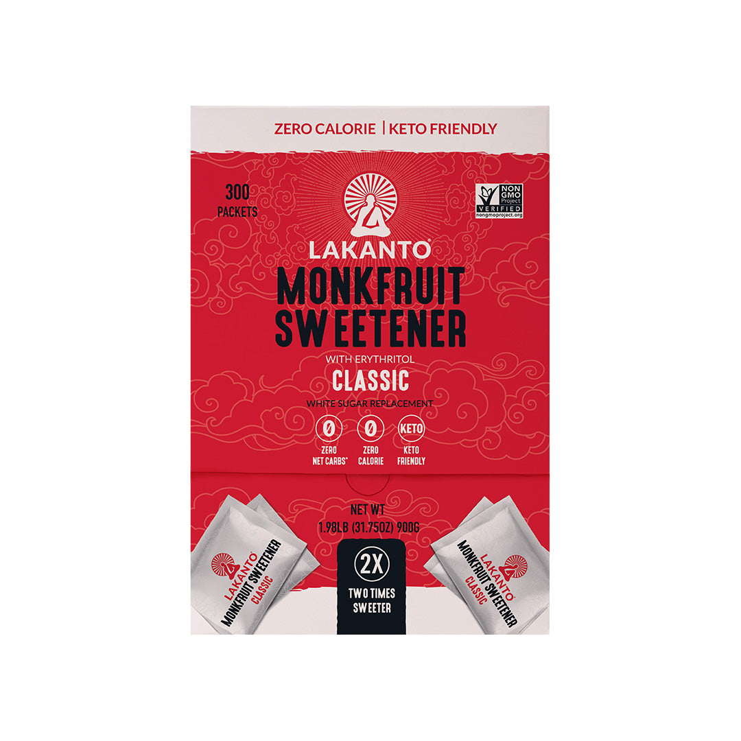 Classic Monkfruit Sweetener 2:1 Packets | Lakanto