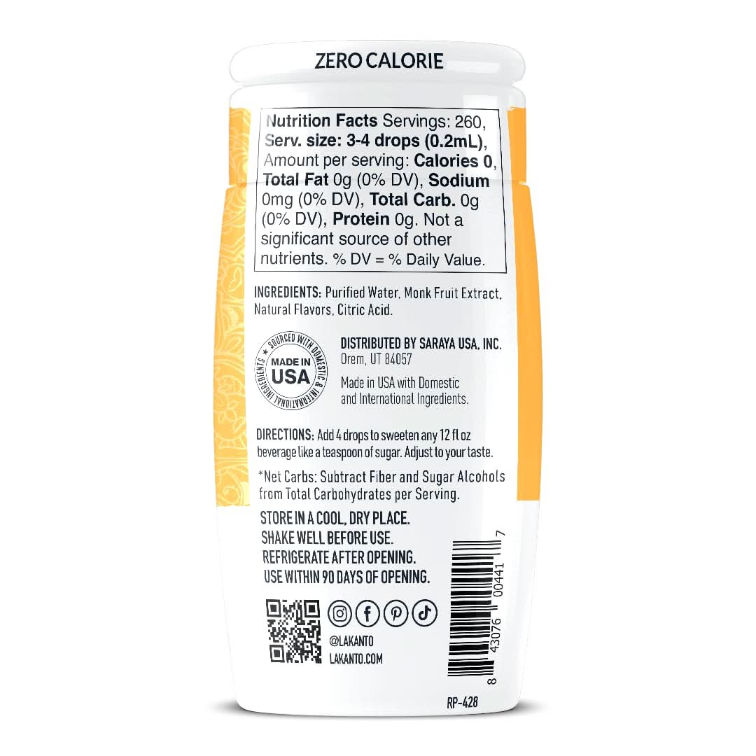 Caramel Liquid Monk Fruit Sweetener Drops – Lakanto USA