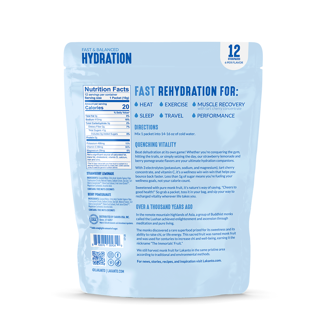 Hydration Pack Electrolyte Drink Mix - Variety Pack – Lakanto USA