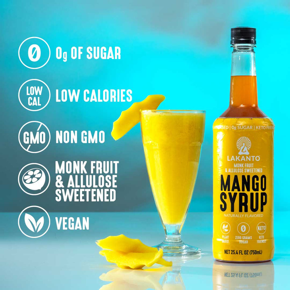 Simple Flavoring Syrup Mango – Copyright Saraya USA, Inc. DBA Lakanto