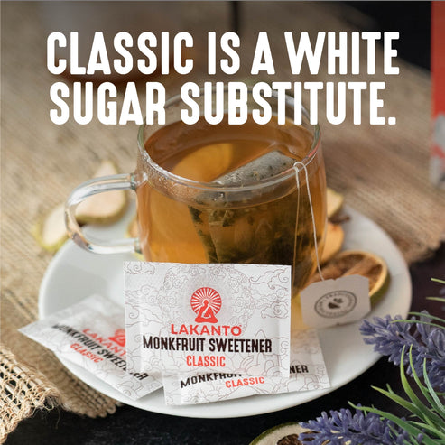 Classic Monkfruit Sweetener 2:1 Packets | Lakanto