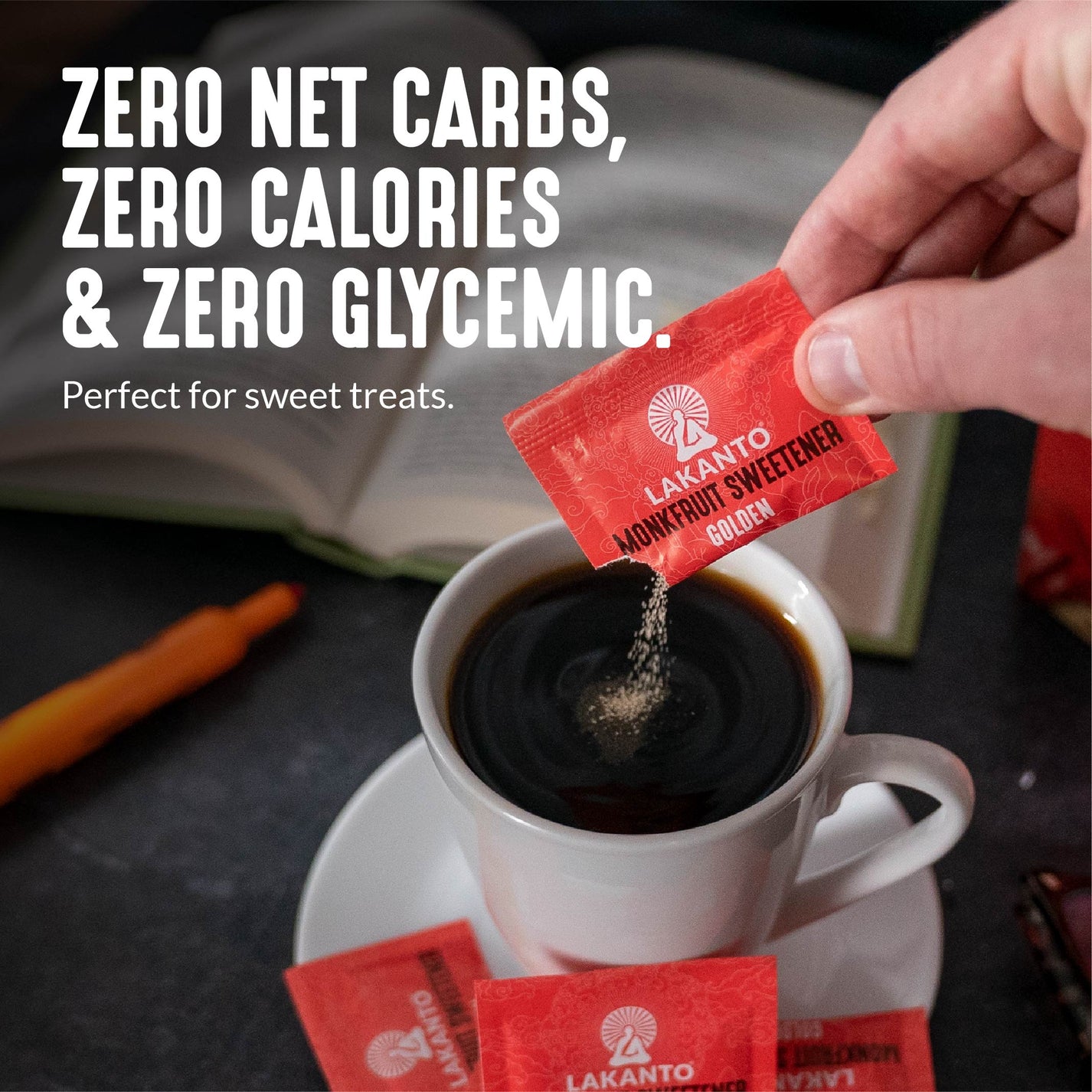 Golden Monk Fruit Sweetener 2:1 Packets | Lakanto – Copyright Saraya ...